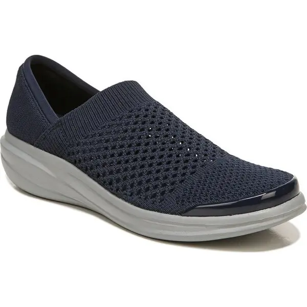 LIFESTRIDE Bzees Charlie Knit Slip-on Sneaker - Navy