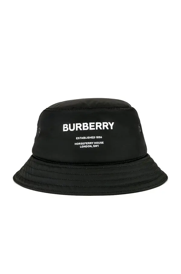 BURBERRY ブラック バケットハット XL Burberry Nylon Padded Bucket Hat In Black - 55% Off | Editorialist
