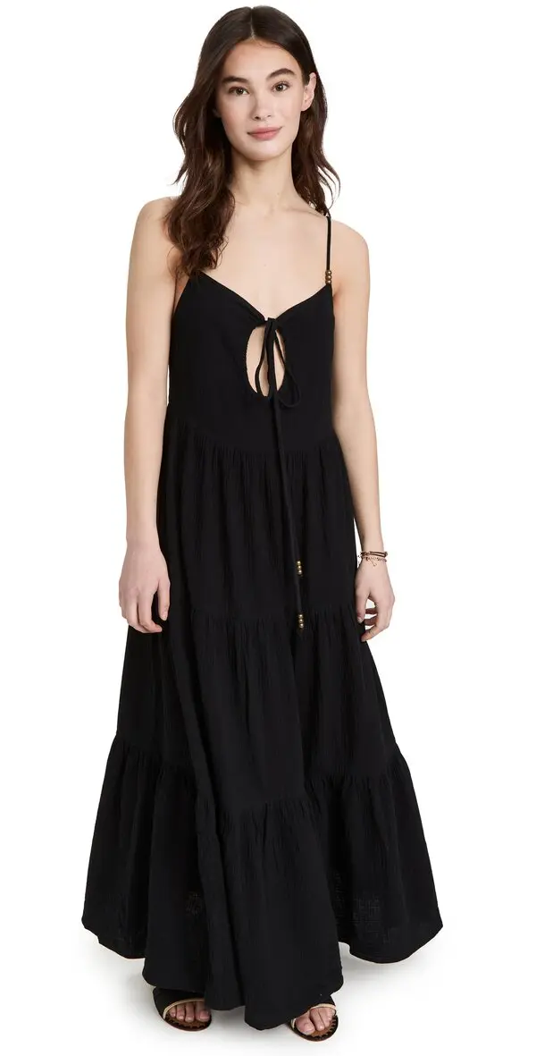 Charlie Holiday Harlow Maxi Dress In Black - 60% Off | Editorialist