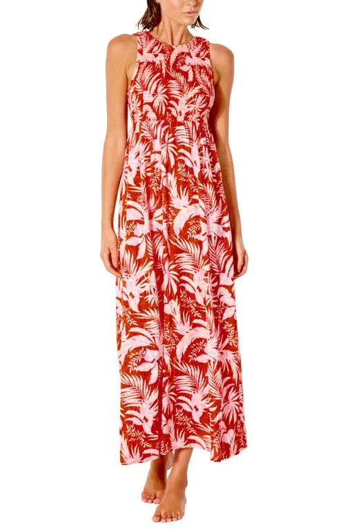 pink wedding dress beach RIP CURL CALA MAYOR MINI TIE DRESS – The Hippie Fish main image 1