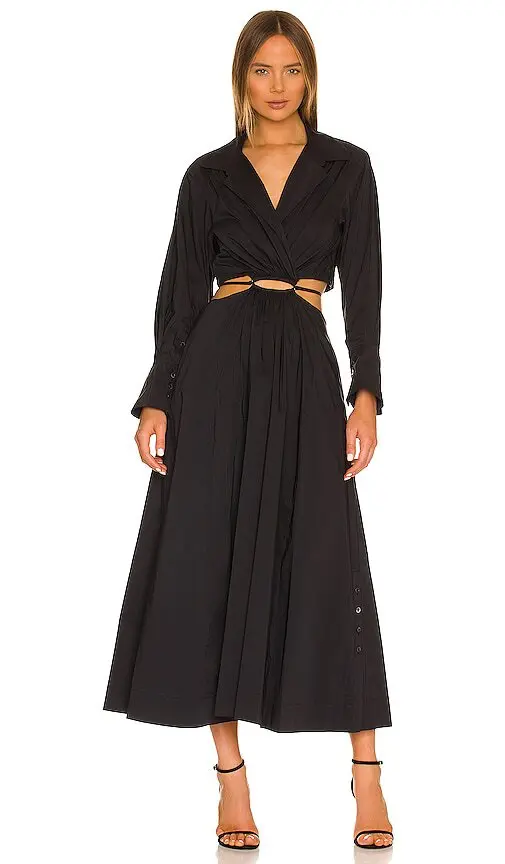 Simkhai Alex Cutout Dress - Black