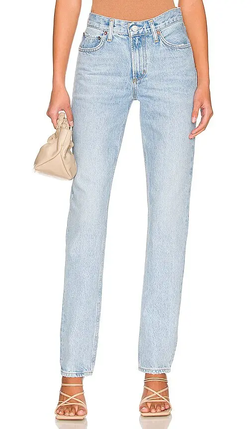 AGOLDE Lyle Low Rise Slim Jeans - Switch
