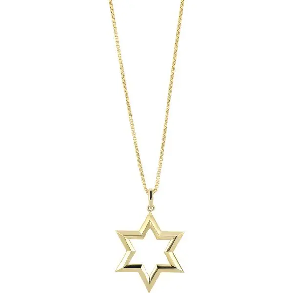 Bony Levy 14k Gold Star Of David Pendant Necklace - 14k Yellow Gold