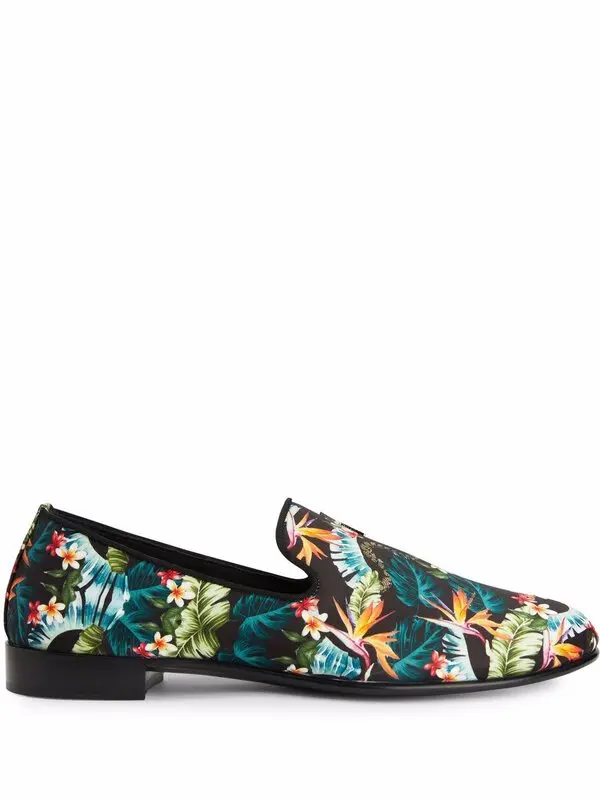 GIUSEPPE ZANOTTI Graphic-print Loafers