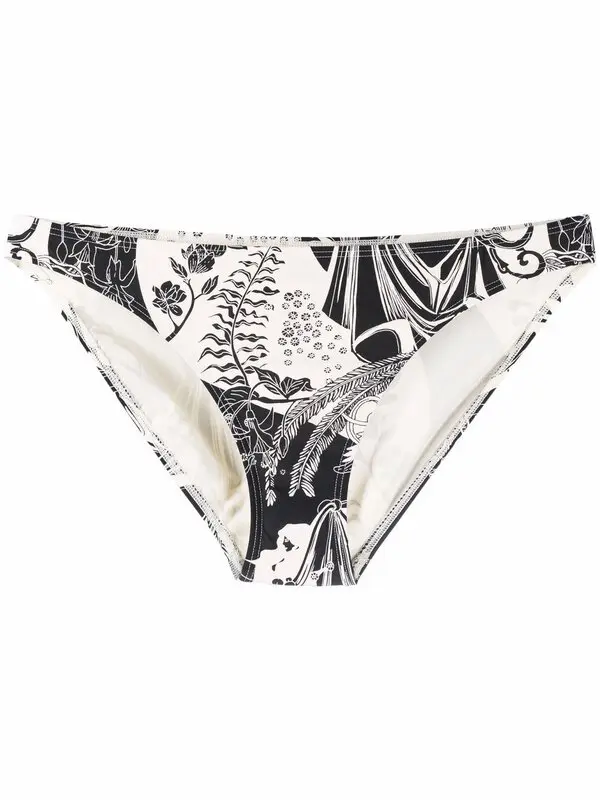 Tory Burch Botanical-print Bikini Bottom