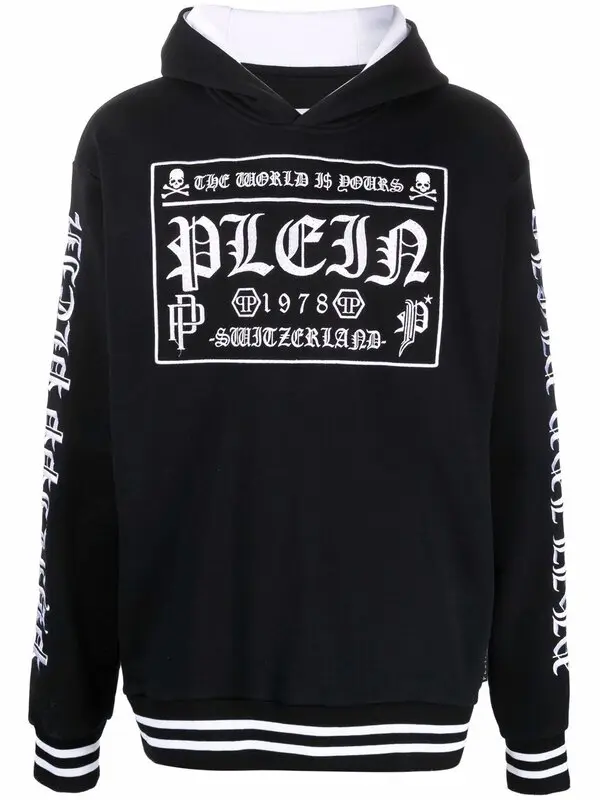 Philipp Plein Logo-print Pullover Hoodie
