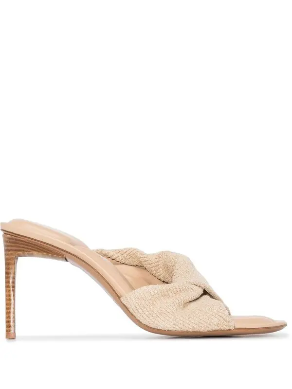 Jacquemus Bagnu Twist-detail Sandals