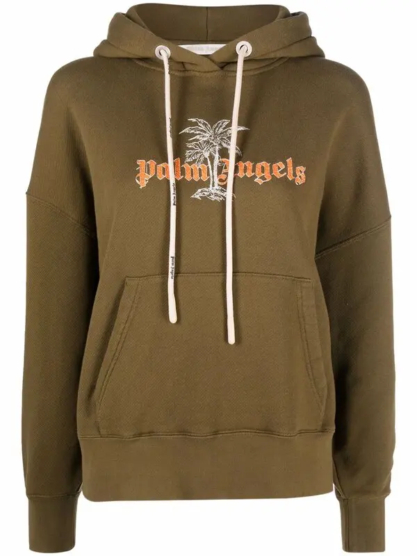 Palm Angels Logo-print Hoodie