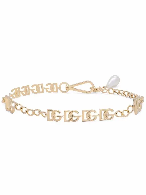 Dolce & Gabbana Dg-logo Chain Belt