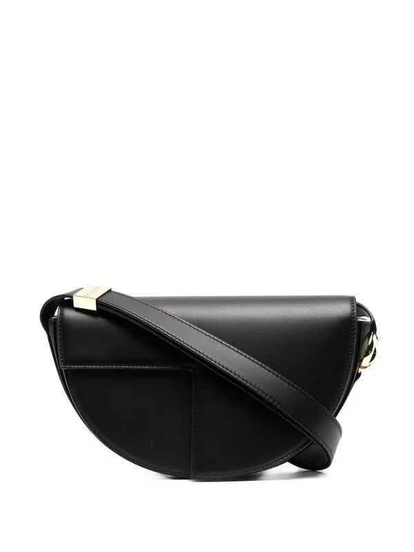 Patou Le Leather Shoulder Bag - Black