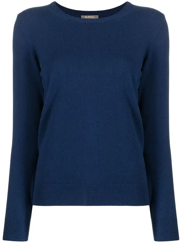 N.peal Fine Knit Cashmere Jumper - Blue