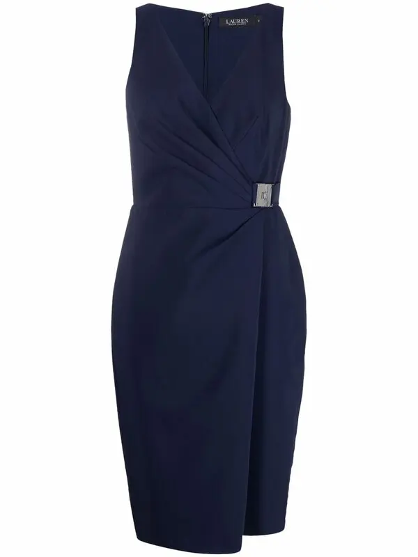 Ralph Lauren Sleeveless Cocktail Dress In Blue 50% Off