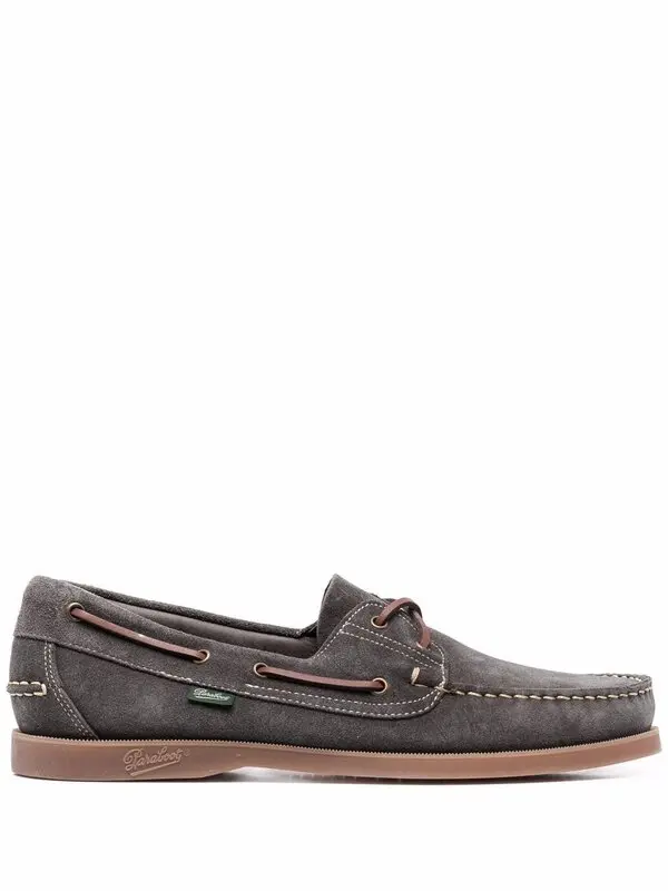 Paraboot Suede Boat Shoes - Grey