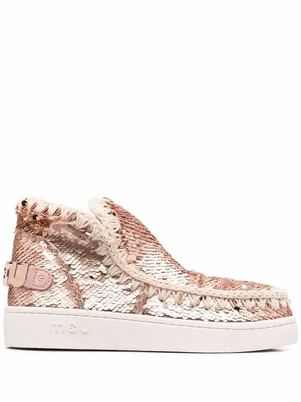 Mou Eskimo Sequin-embellished Boots