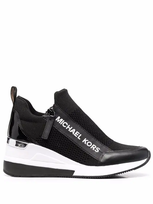 Michael Kors Willis Stretch Knit Sneakers - Black