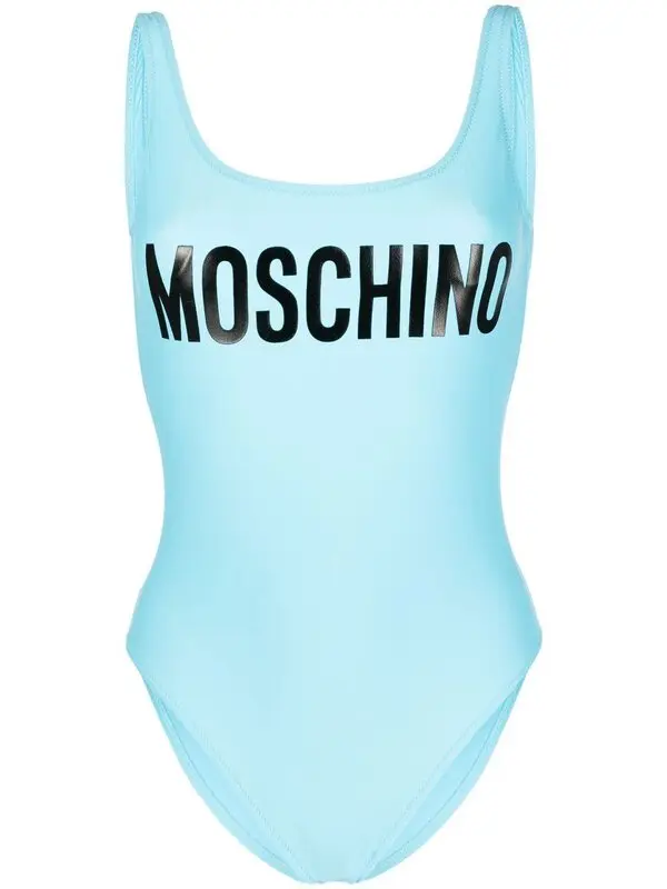 Moschino Logo-print Backless Swimsuit