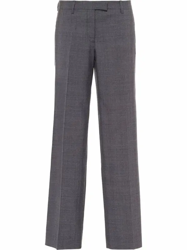 Miu Miu Prince Of Wales Check Straight Leg Trousers