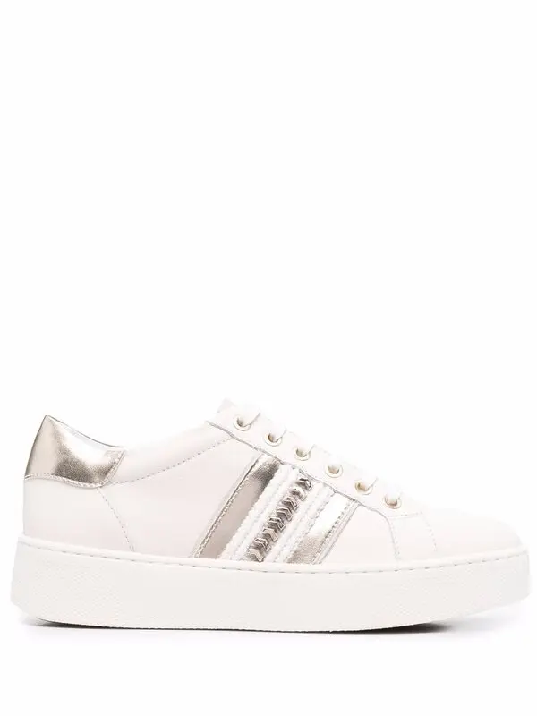 Geox Skyely Leather Trainers