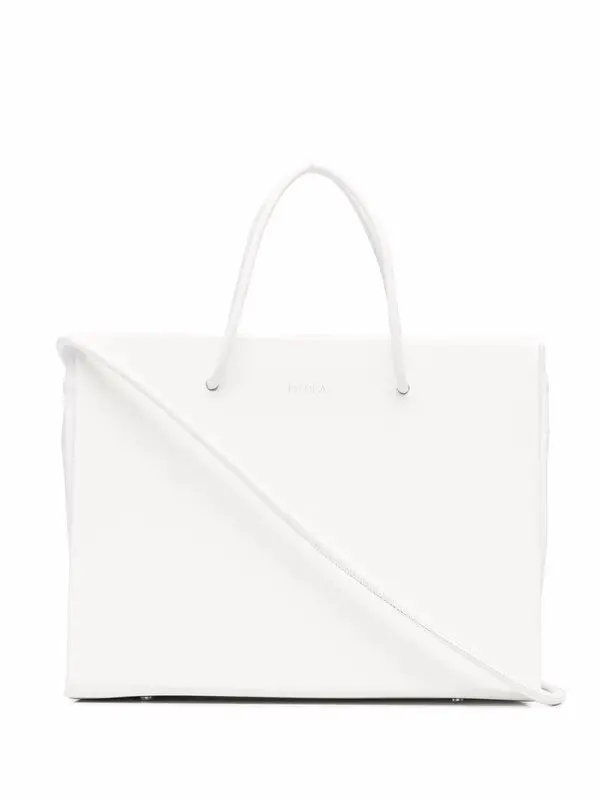 Medea Square Tote Bag - White