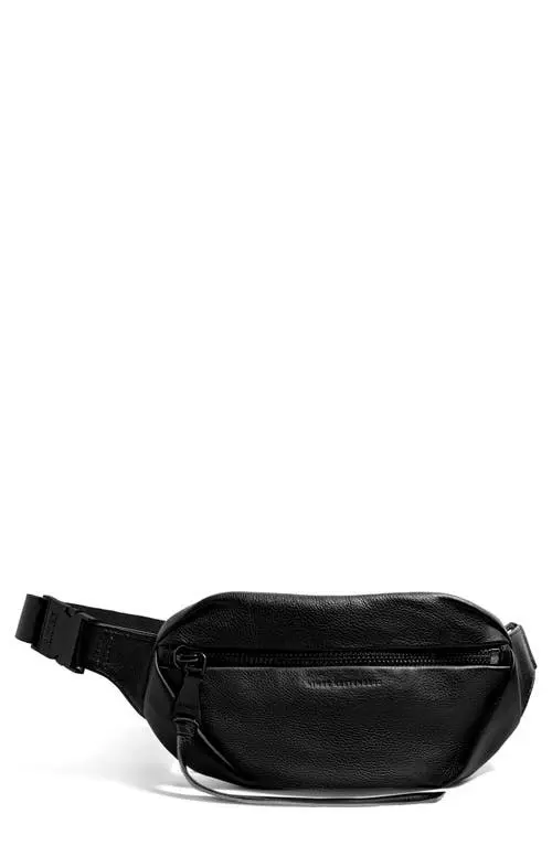 AIMEE KESTENBERG Milan Leather Belt Bag - Black W/black