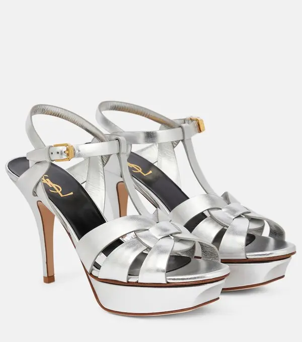 tribute leather platform sandals