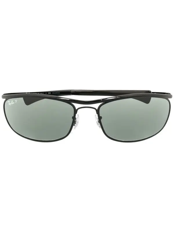 Ray-Ban Curved-Frame Sunglasses In Black - 5% Off | Editorialist