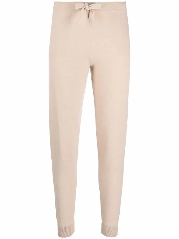 PAULA Tapered-leg Cashmere Trousers - Neutrals