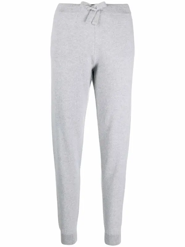PAULA Tapered-leg Cashmere Trousers - Grey