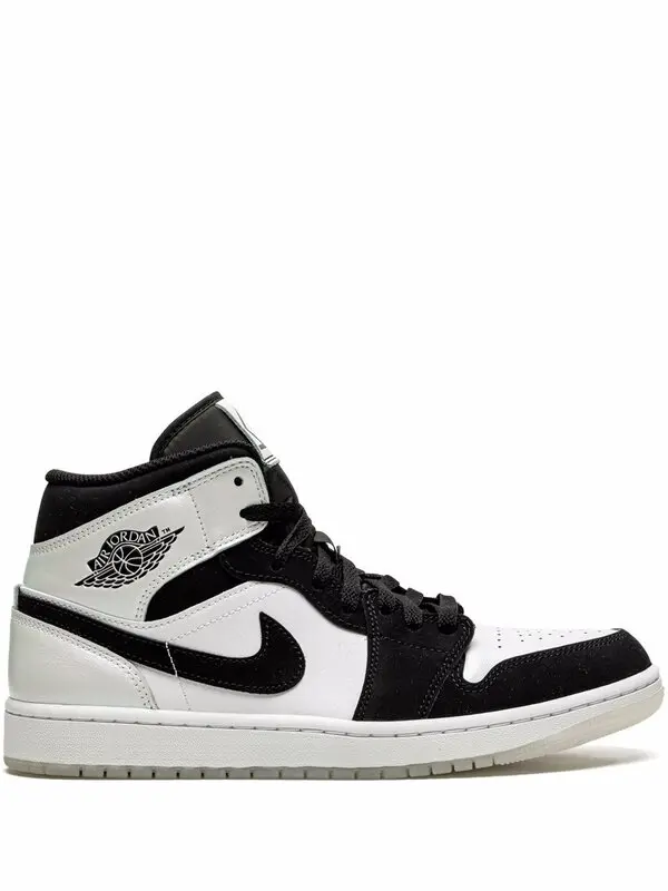 JORDAN Air 1 Mid Se Diamond Sneakers - Black