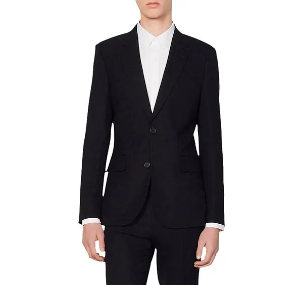 Sandro Legacy Navy Suit Jacket - Navy Blue
