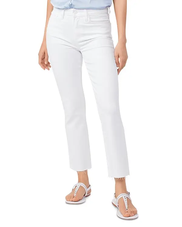 Paige Cindy High-rise Cropped Straight Jeans - Crisp White