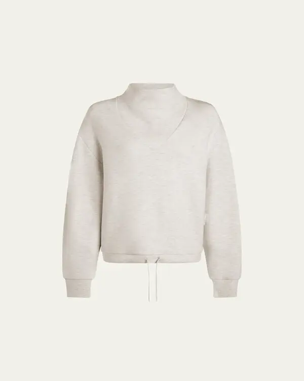 Varley Betsy Turtleneck Sweatshirt - Ivory Marl