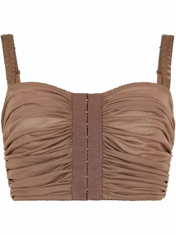 Dolce & Gabbana Draped Crop Top