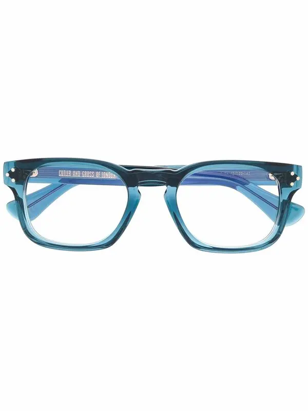 CUTLER & GROSS Square-frame Glasses - Blue