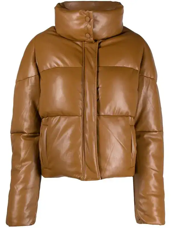 Apparis Jemma Padded Puffer Jacket Brown Editorialist