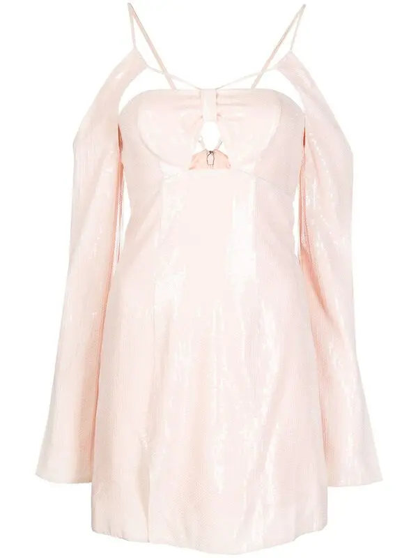 Alice Mccall Sequin-Embellished Cut-Out Mini Dress In Pink - 50% Off |  Editorialist