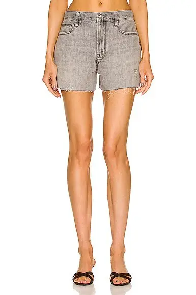 Buy FRAME Le Simone Short In Grey - Somber At 77% Off | Editorialist