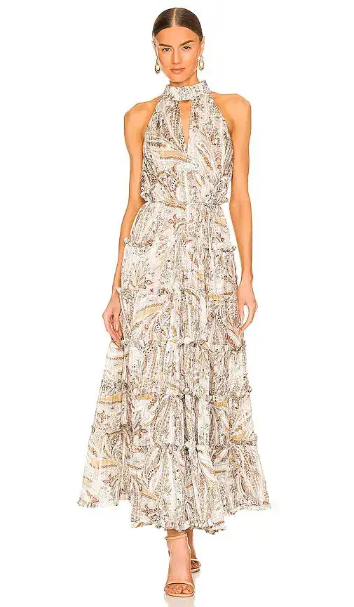 Elliatt Josephine Maxi Dress In Cream In Multi - 30% Off | Editorialist