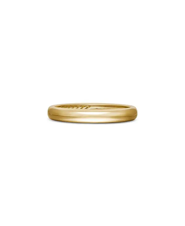 David Yurman 18k Yellow Classic Band Ring - Gold
