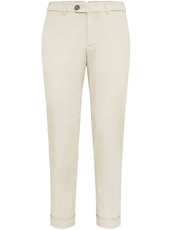 Brunello Cucinelli Tapered-leg Chino Trousers