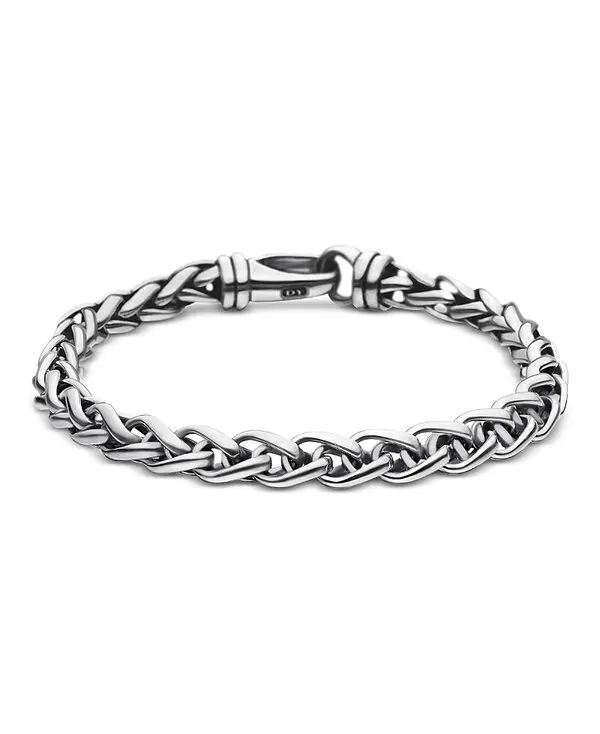 David Yurman Sterling Wheat Chain Link Bracelet - Silver