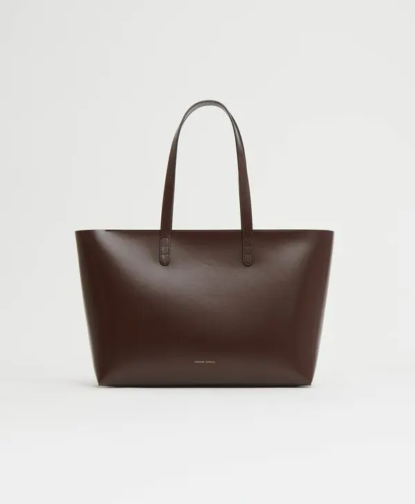 MANSUR GAVRIEL Small Zip Tote - Chocolate/warm Grey