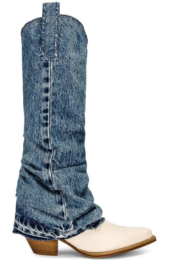 R13 Mid Cowboy Boot With Sleeve