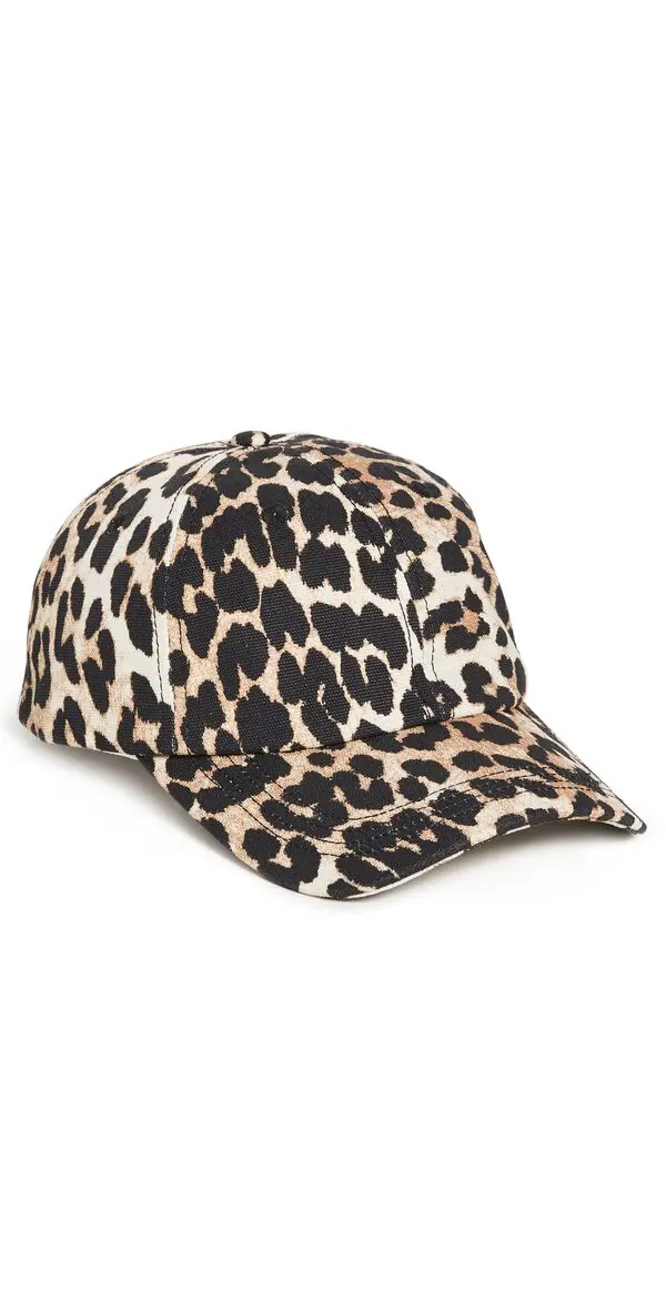 Buy GANNI Baseball Cap - Leopard At 70% Off | Editorialist