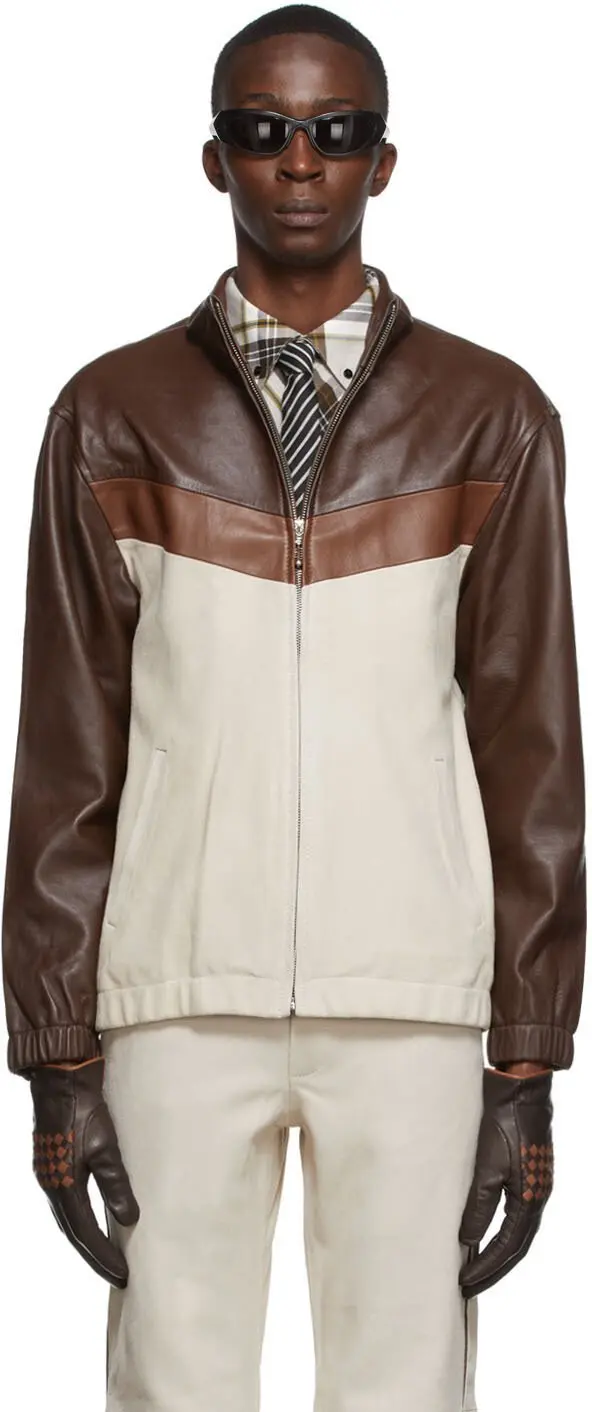 Ernest W. Baker Brown 70s Track Jacket In Brown/Beige - 63% Off  