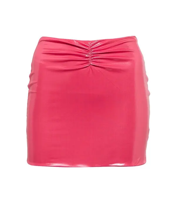 Alessandra Rich Metallic Mini Skirt - Pink