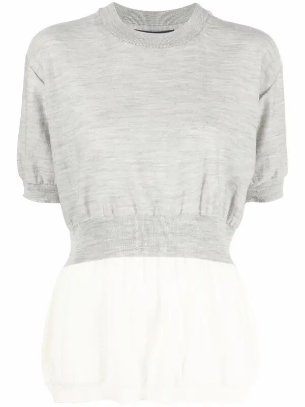 Sofie D'hoore Two-tone Wool T-shirt
