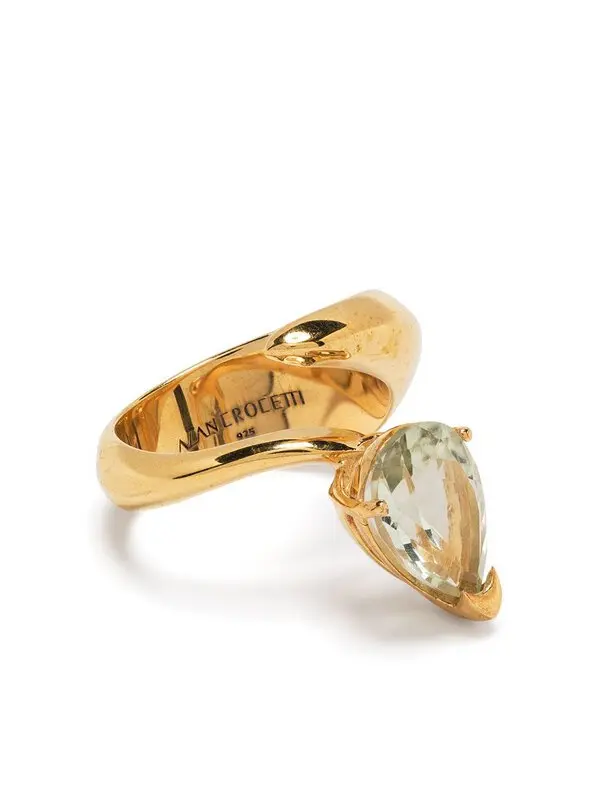 Buy ALAN CROCETTI Green Alien Ring - Gold At 50% Off | Editorialist