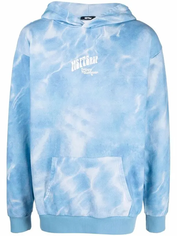 MSFTS Logo-print Tie-dye Hoodie