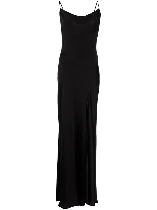 Simkhai Finley Crepe Satin Gown - Black